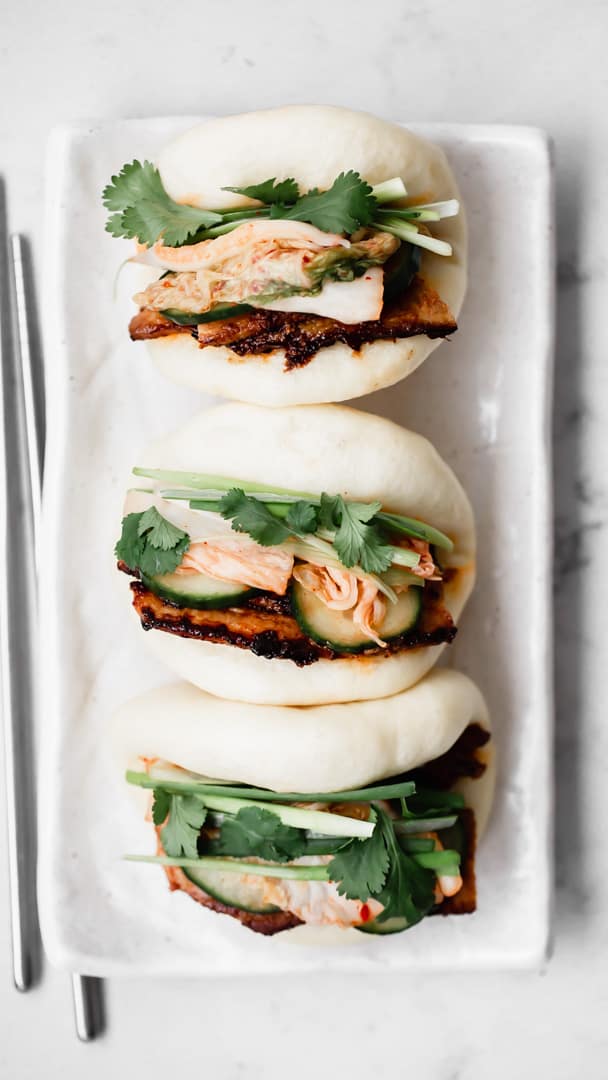 Spicy Korean Pork Belly Bao Bun - Studio Baked